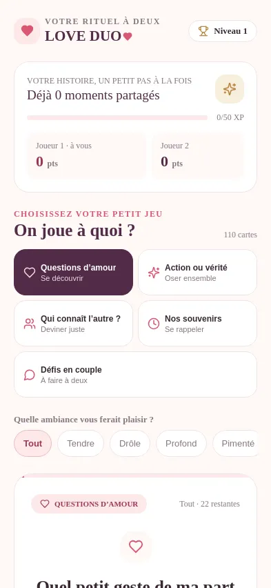 Love Duo Mobile Game