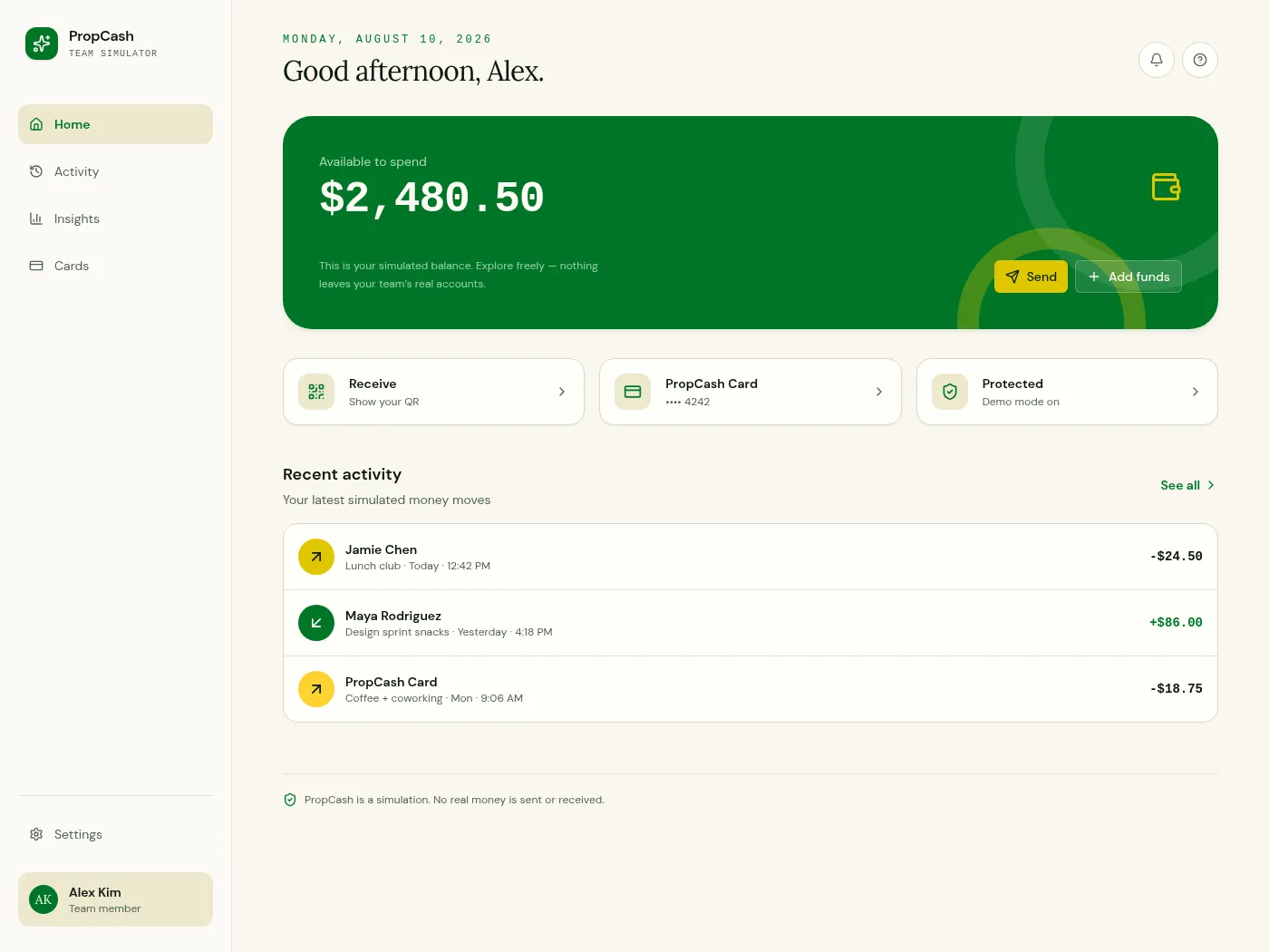 PropCash Simulator