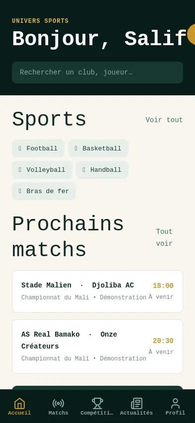 Univers Sports Mali