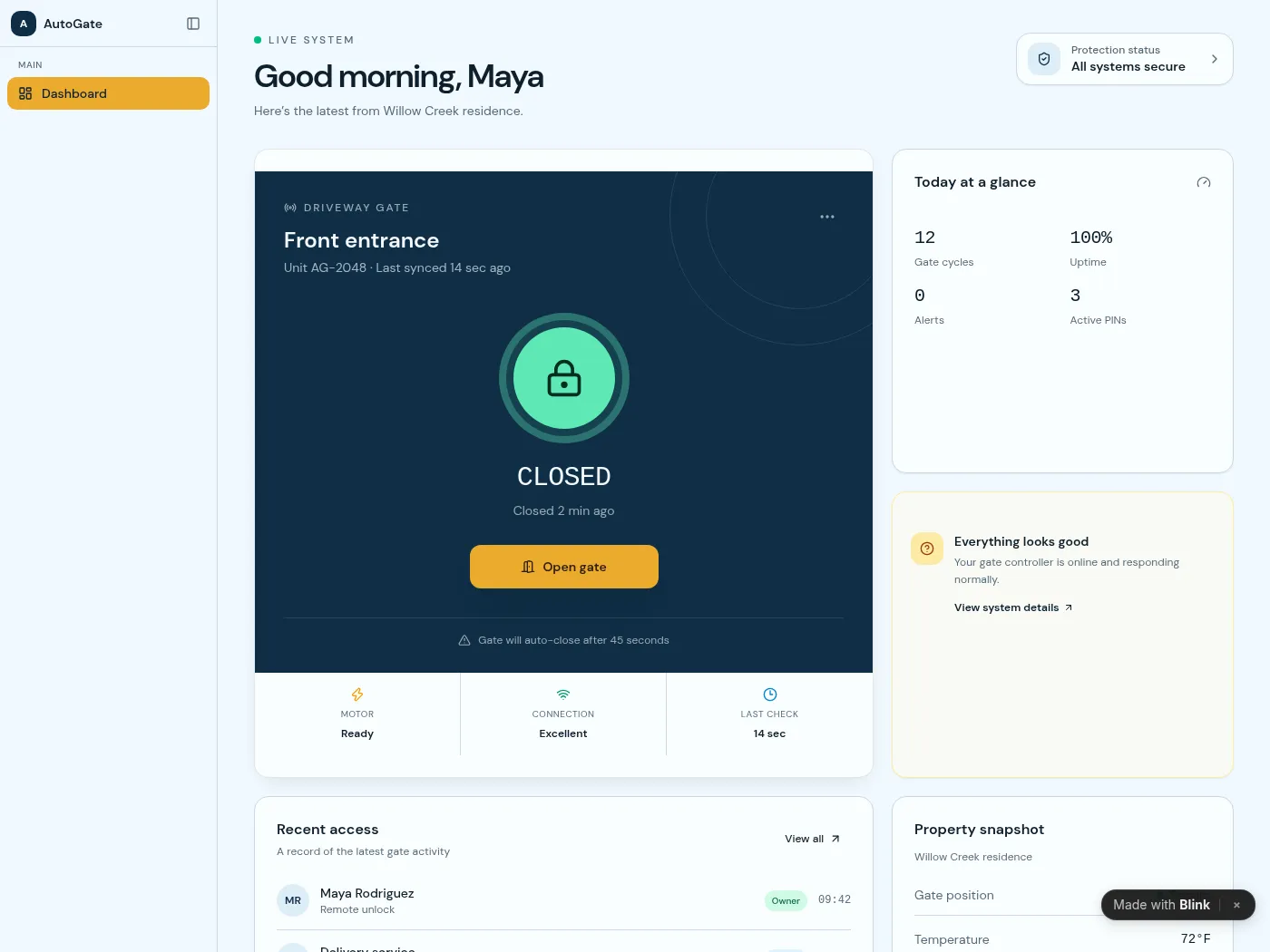 AutoGate Control App