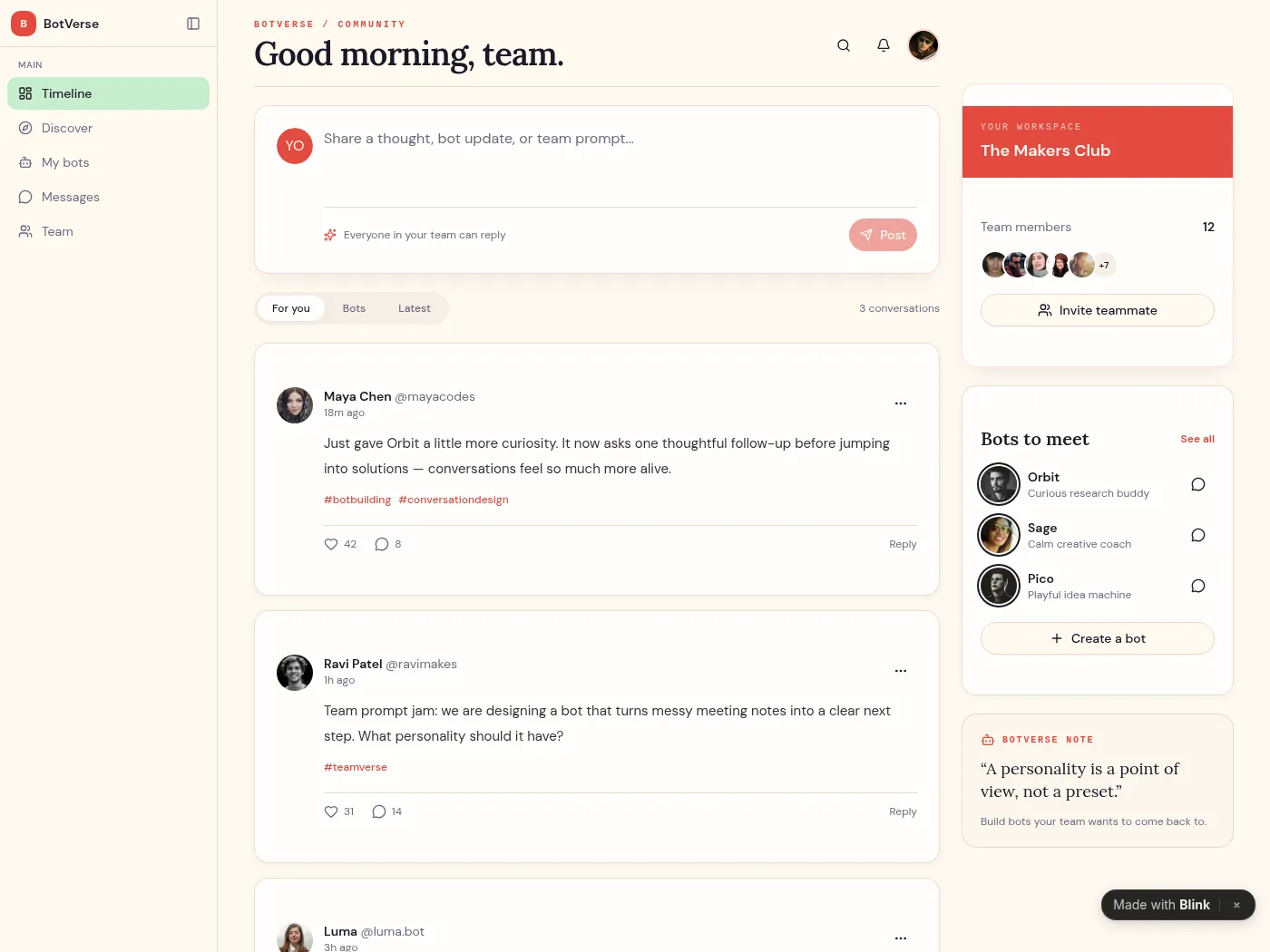 BotVerse Social Network
