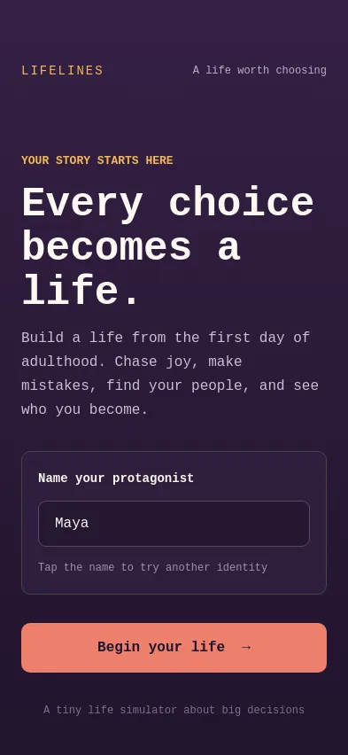 LifeSim Universe