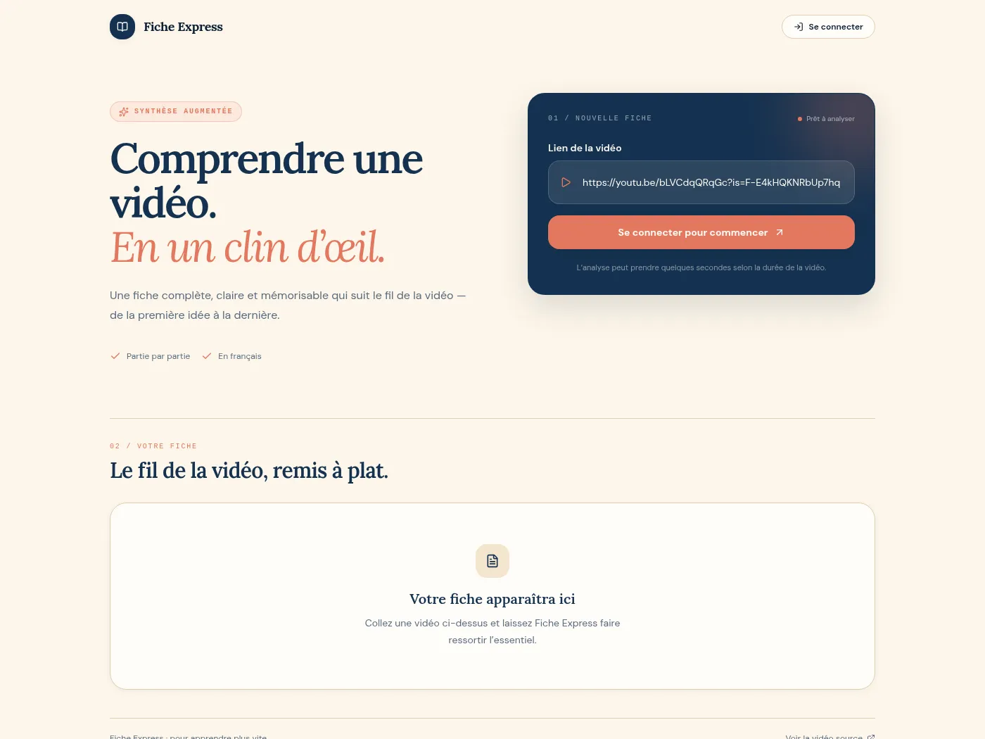 Vidéo Résumée Express