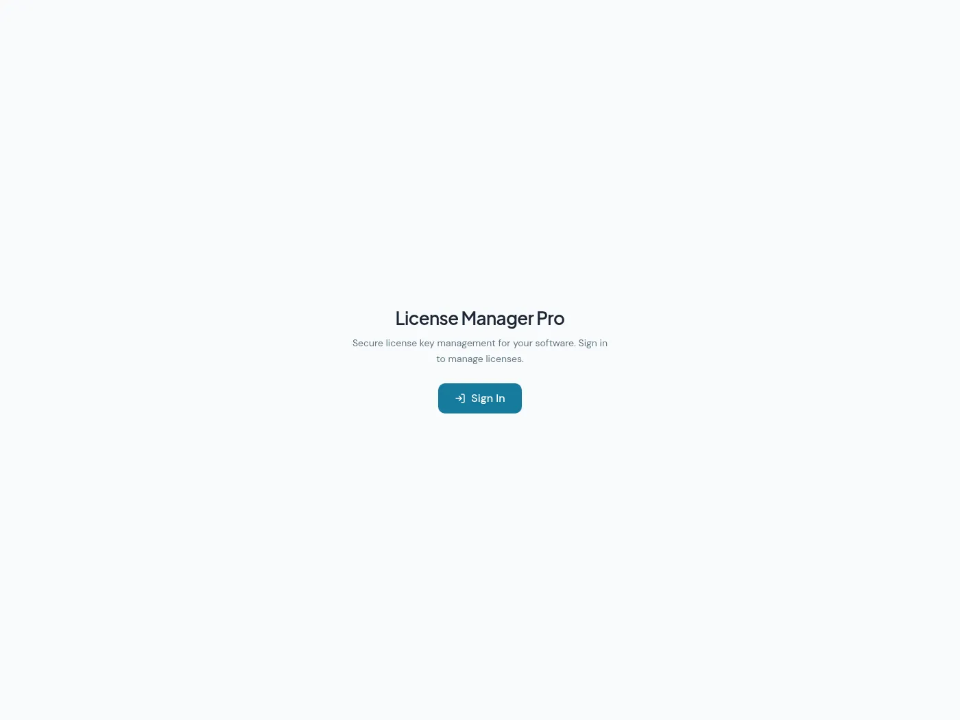LicenseKey Manager Pro