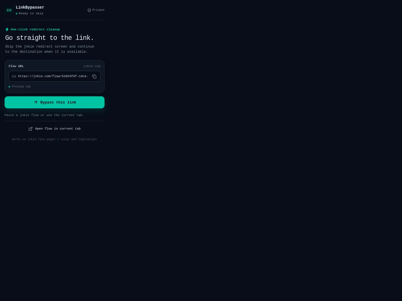 LinkBypasser Extension