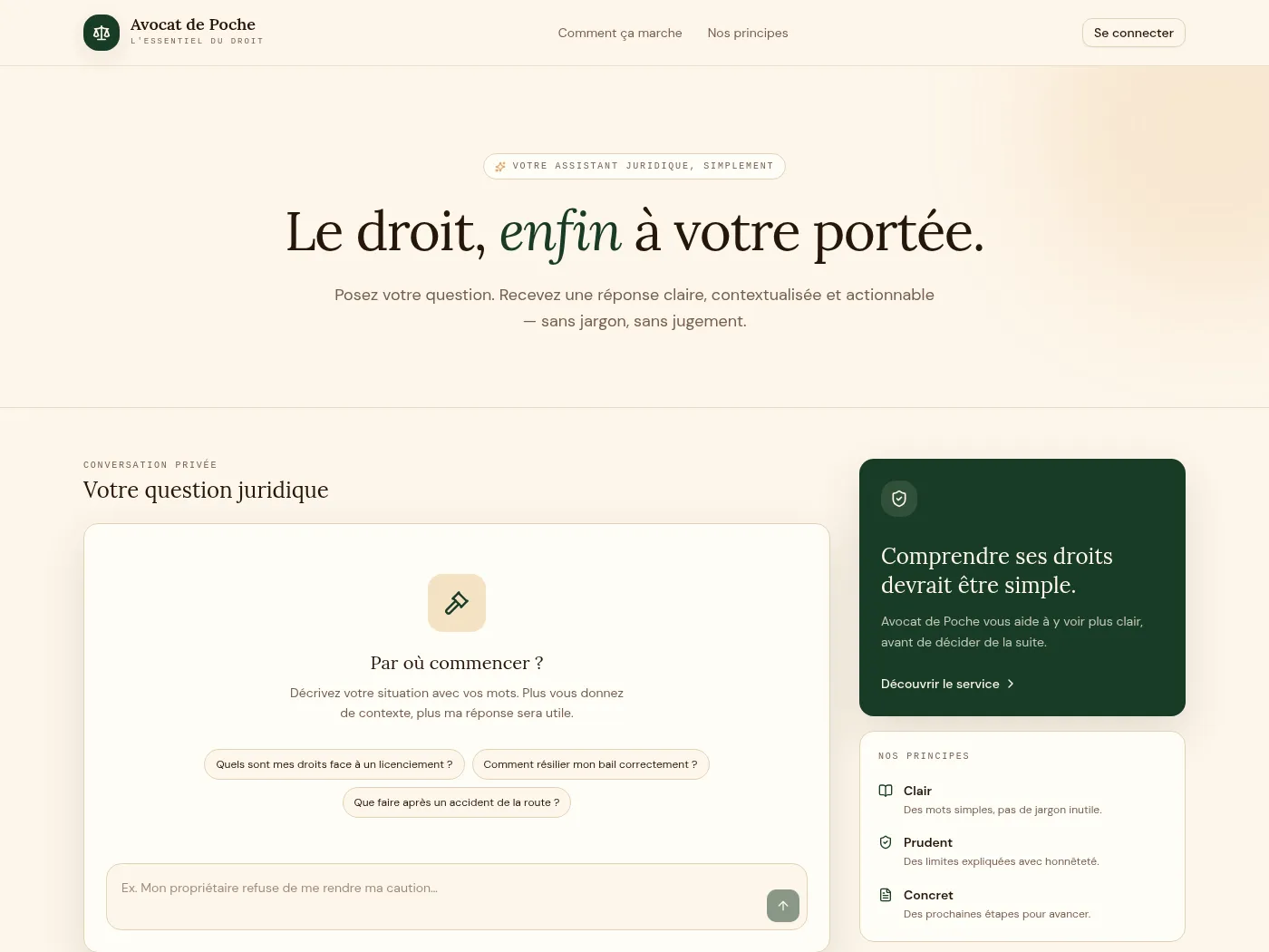 Avocat de Poche
