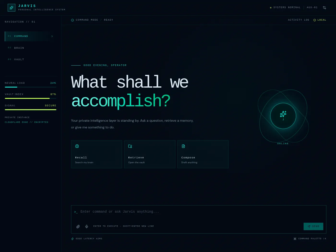 Jarvis AI Assistant UI