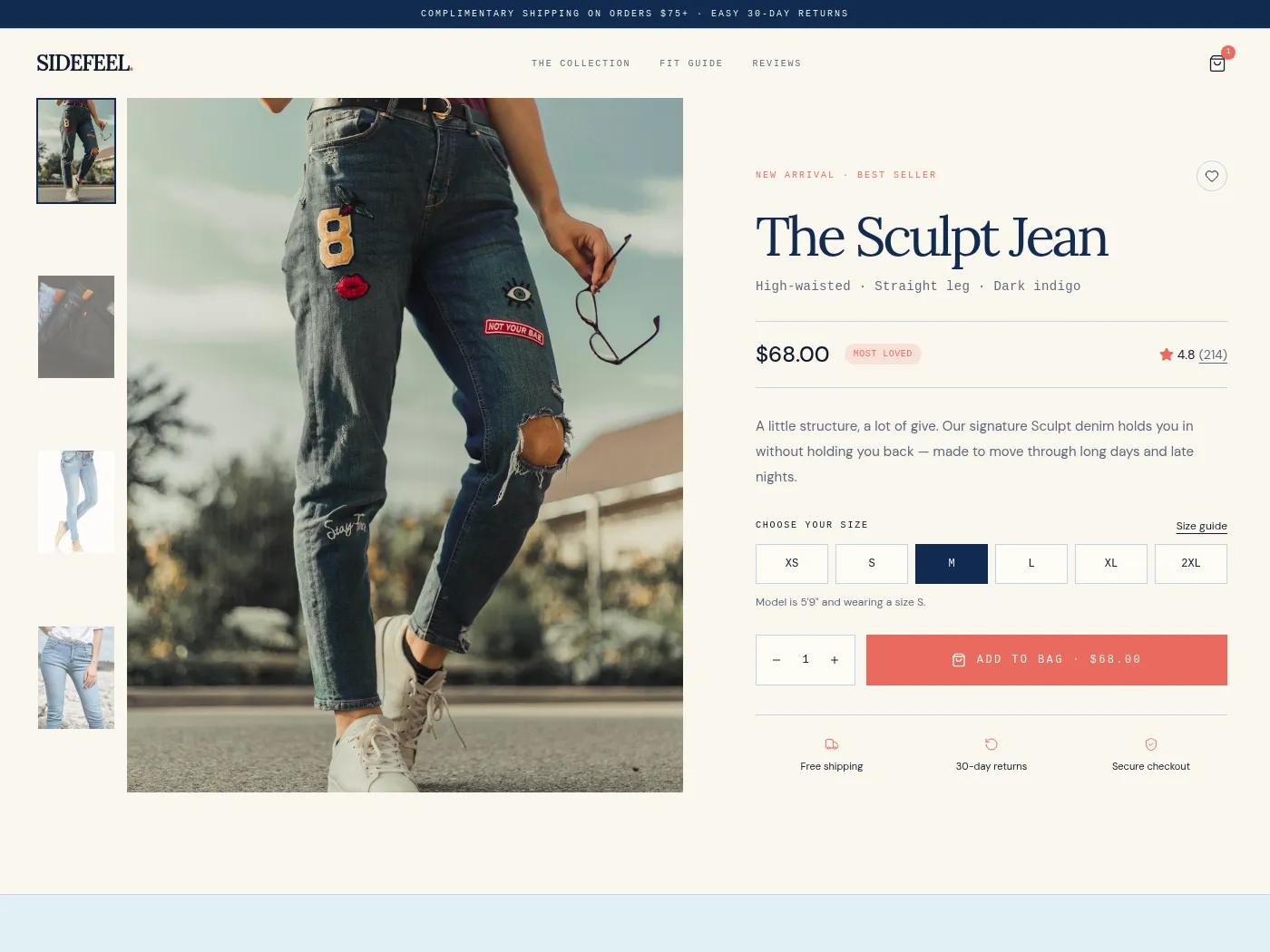Denim Style Product Page