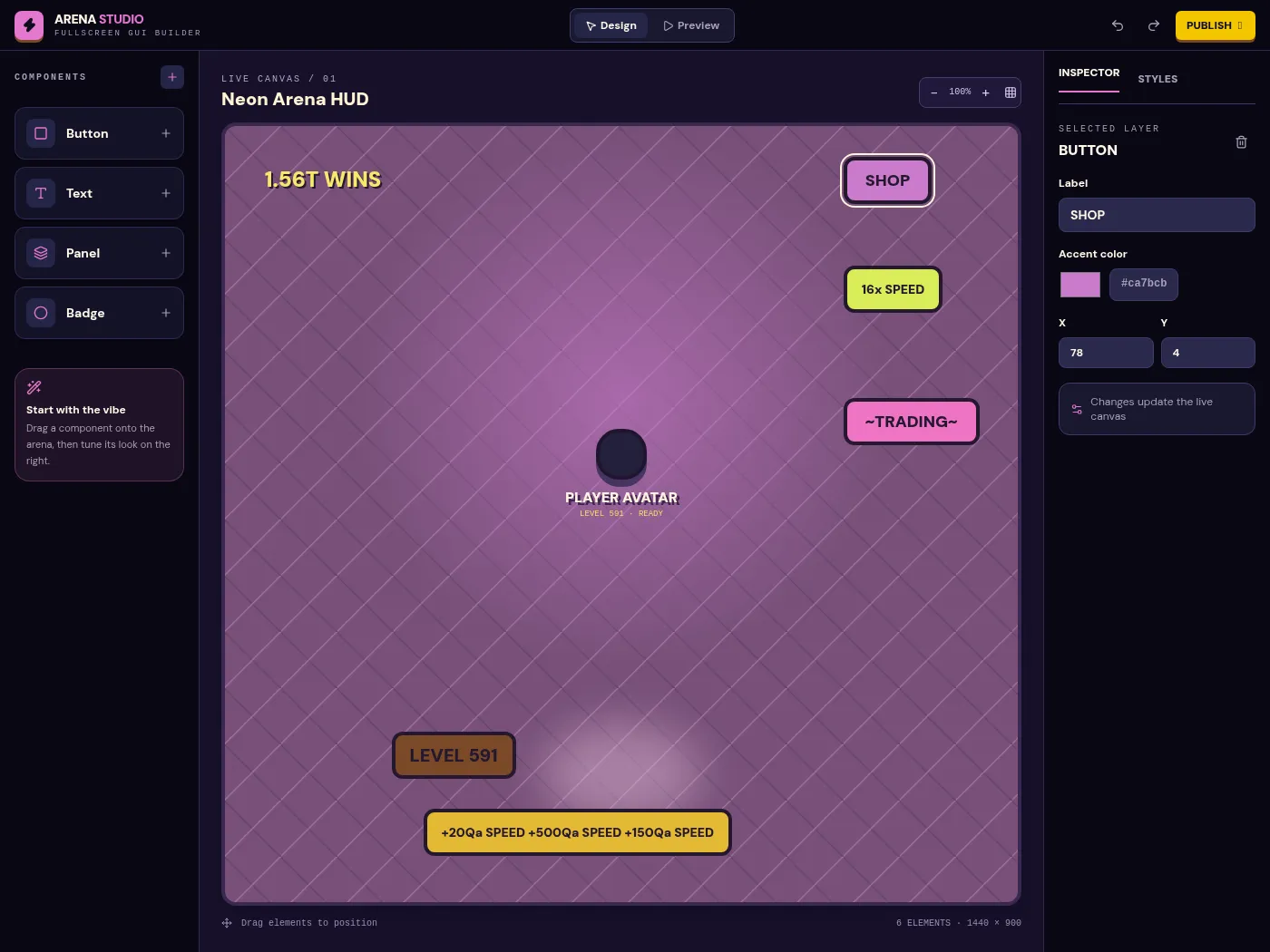 FullScreen GUI Builder