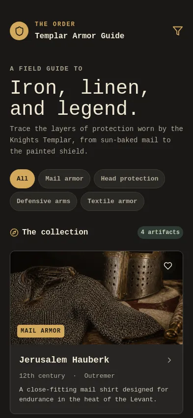 Templar Armor Guide