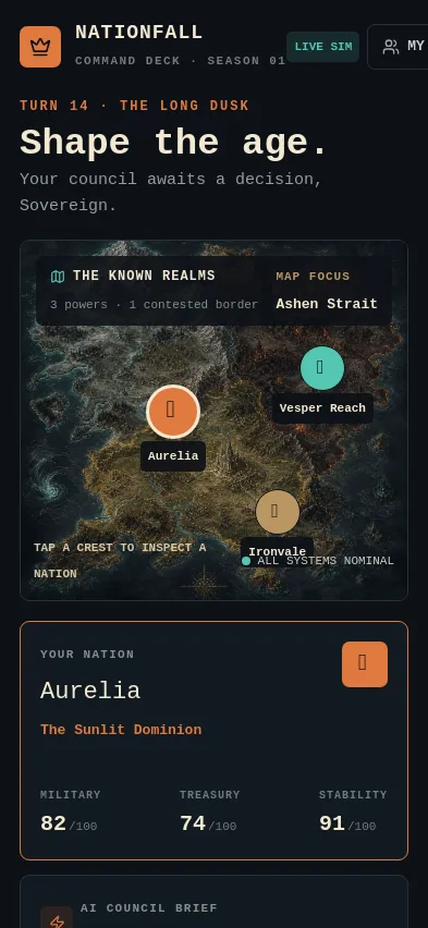 Fantasy Nation Simulator