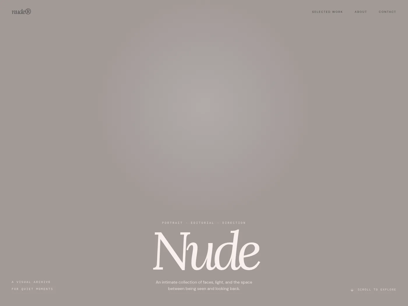 Nude Portfolio Site
