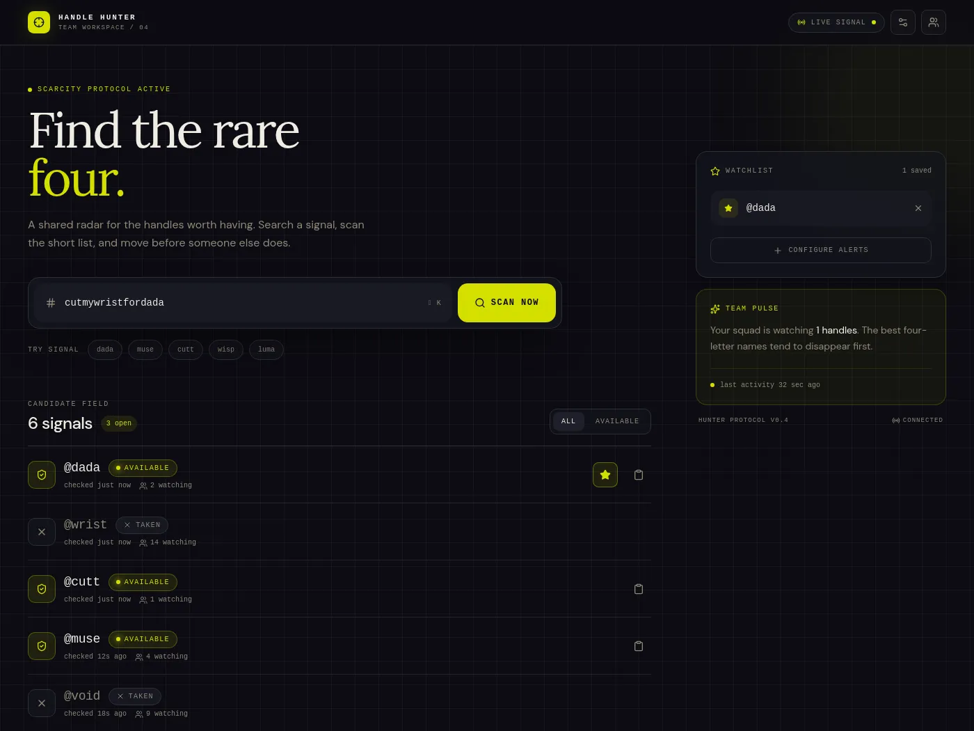 Discord Handle Hunter