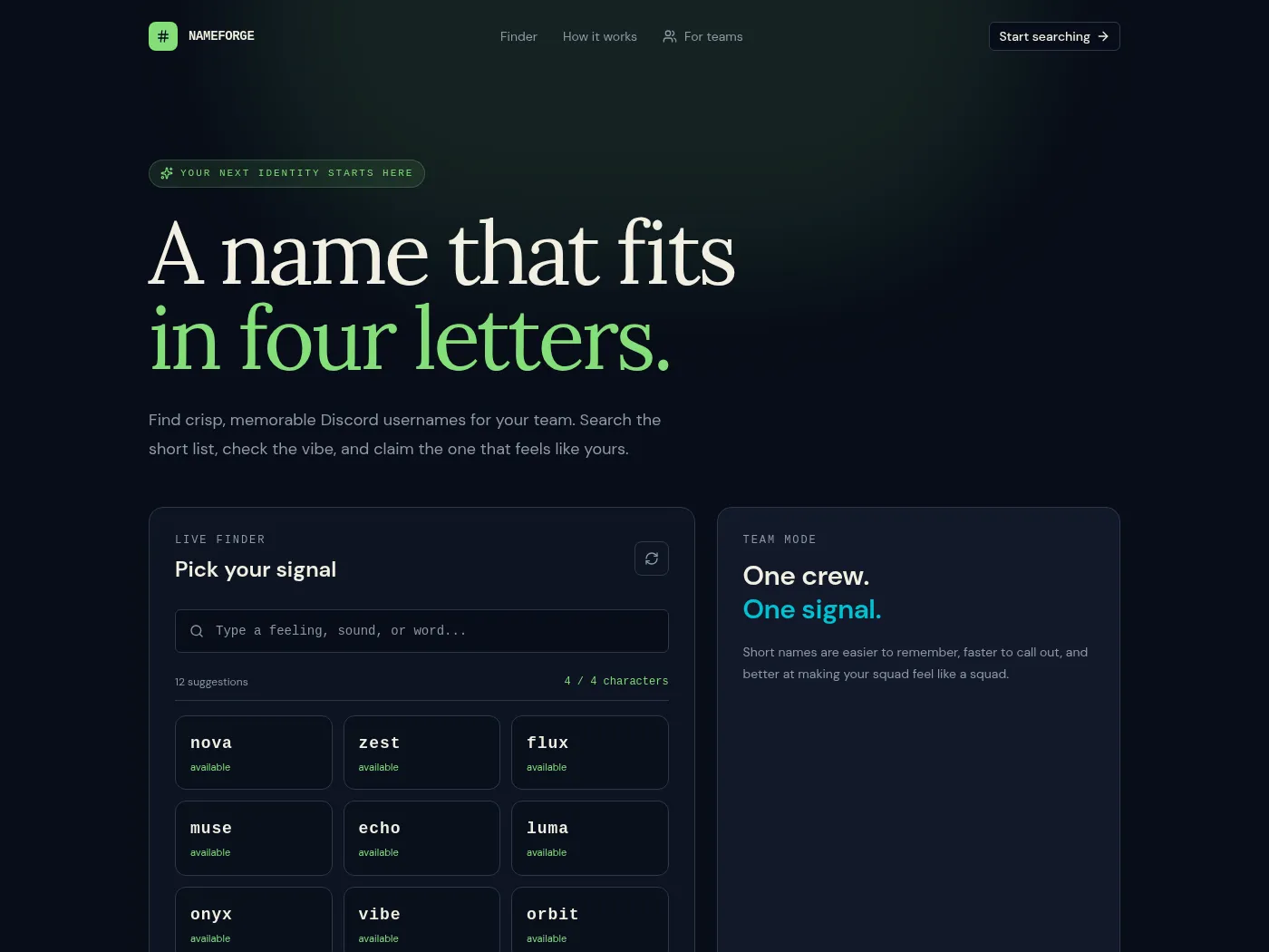 Discord Name Finder