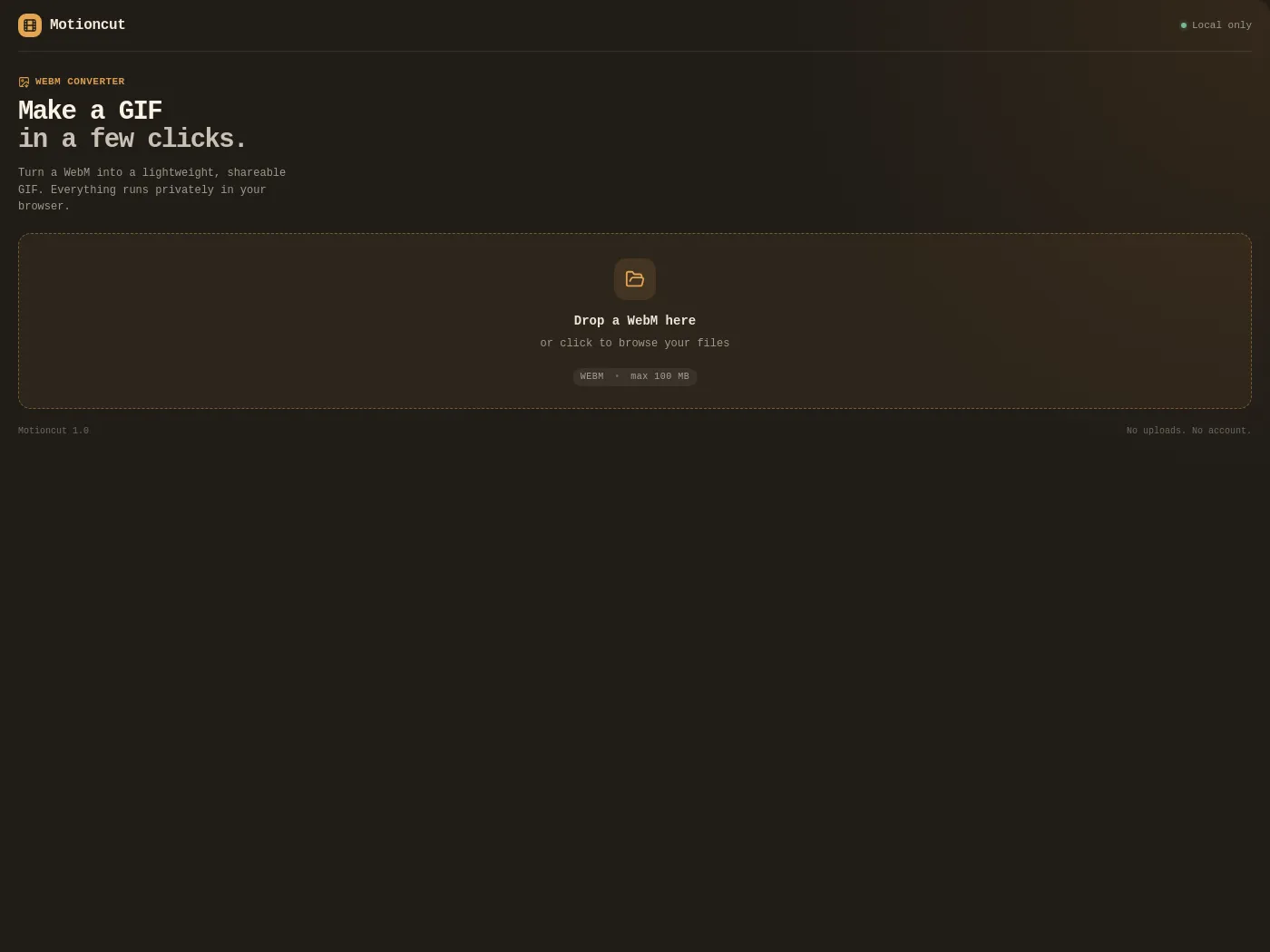 WebM to GIF Converter