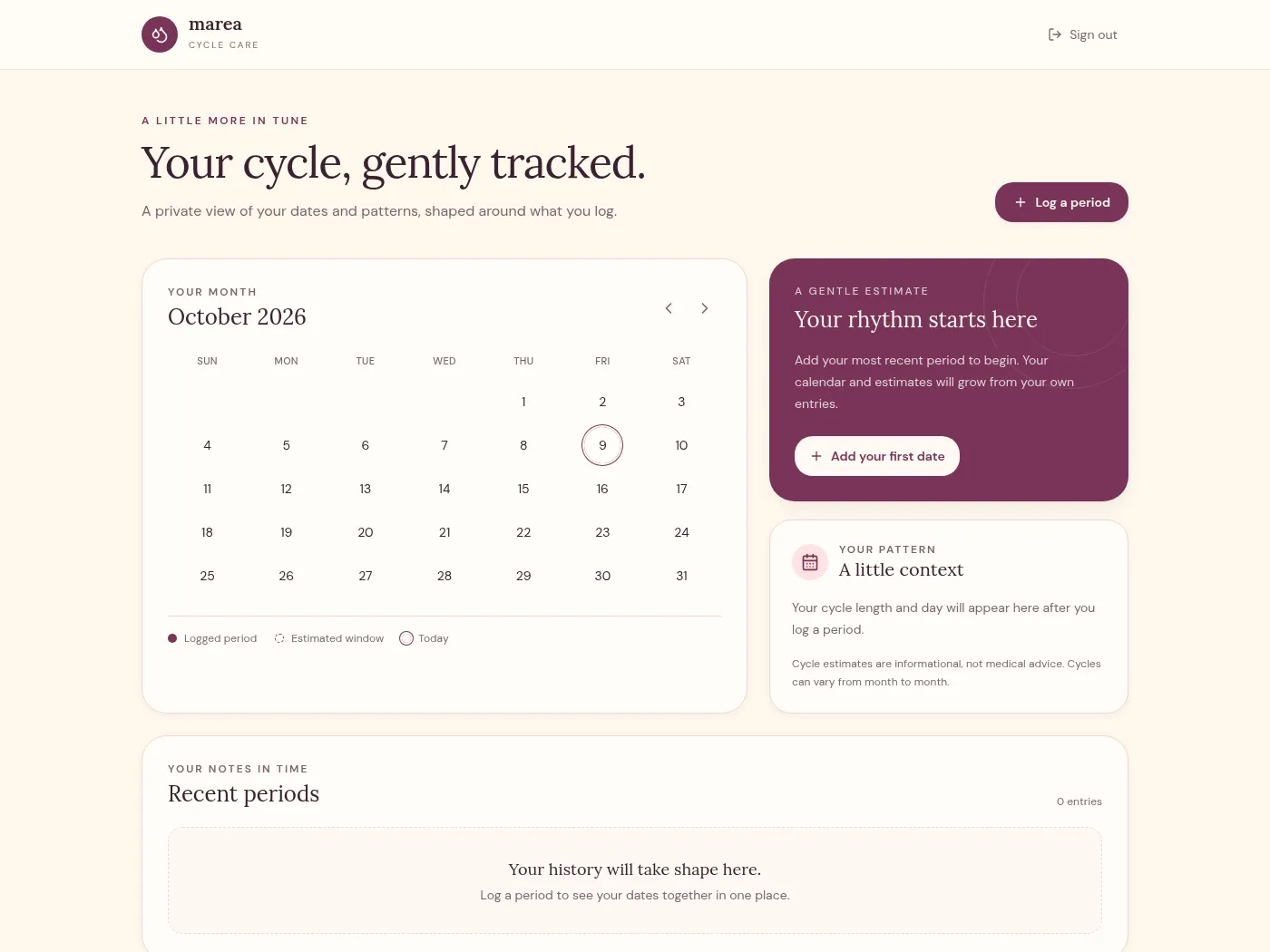 Period Tracker 0516