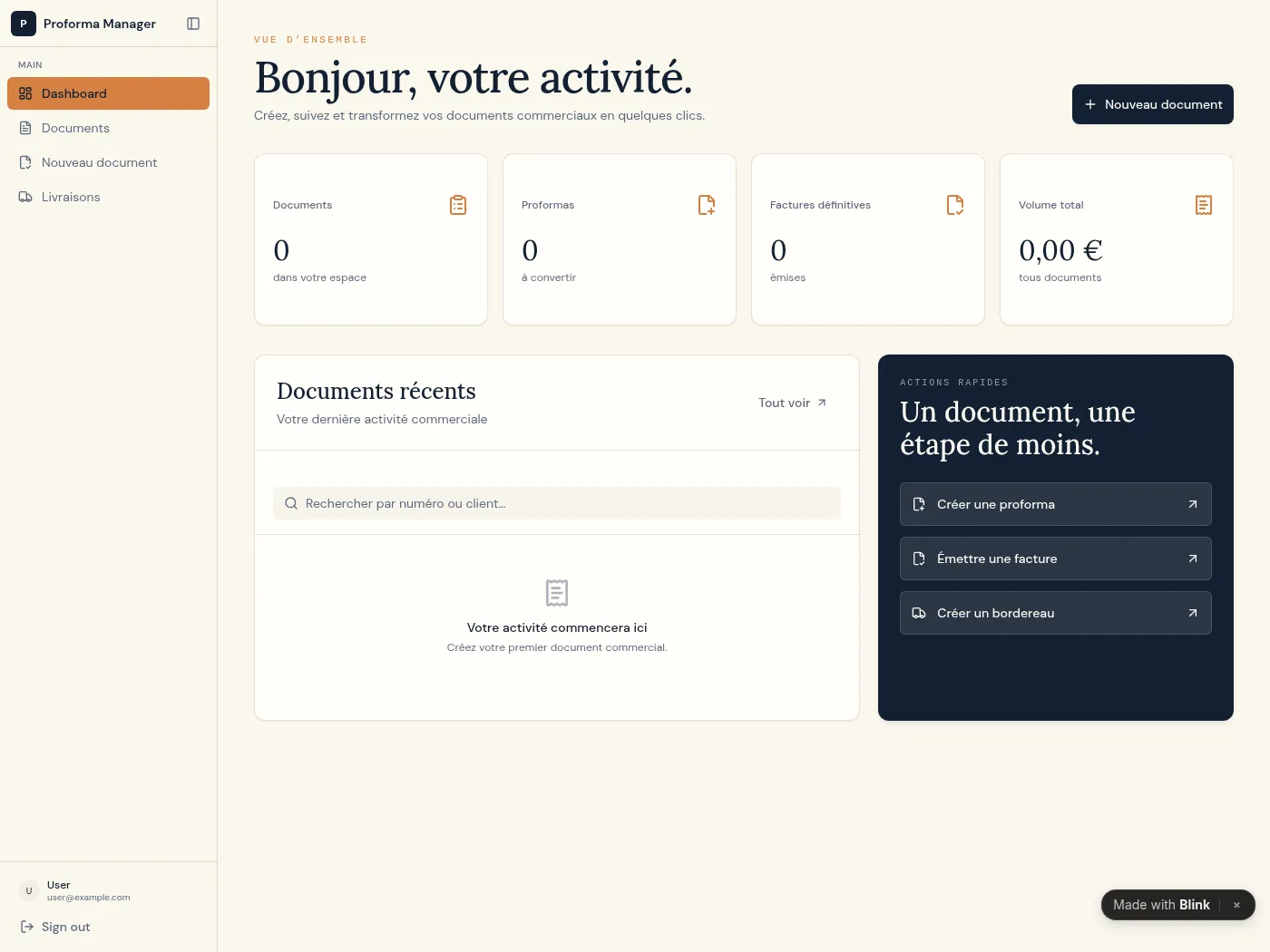 Proforma Manager