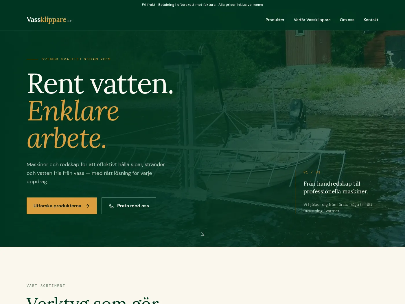 Vassklippare Modern Site