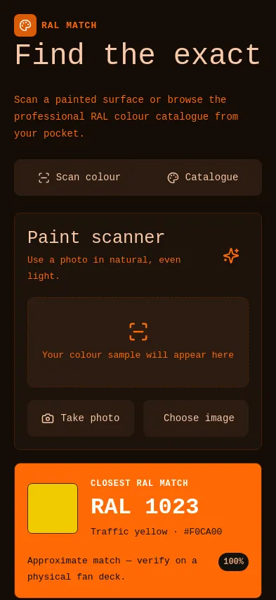 RAL Color Scanner