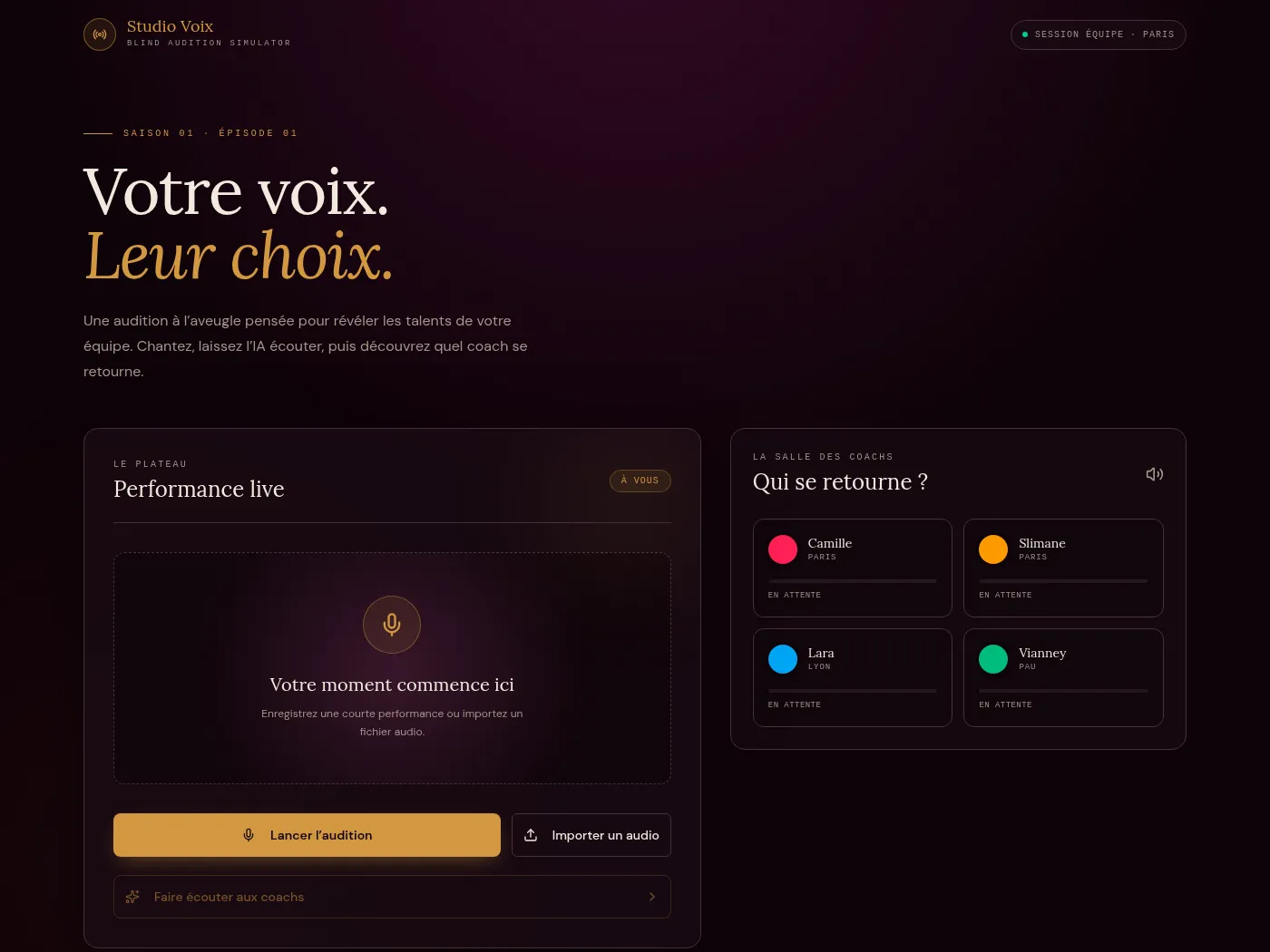 Voice France AI Auditions