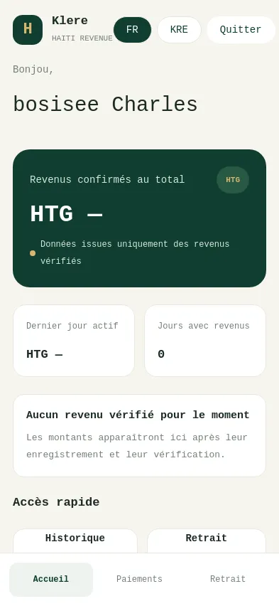 Haiti Revenu