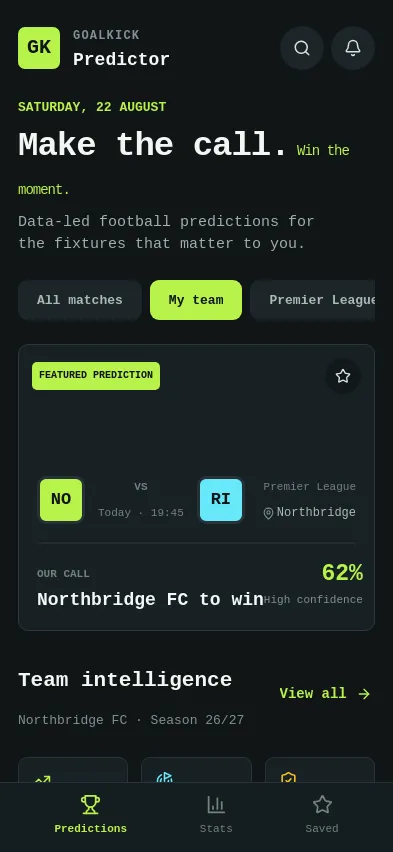 GoalKick Predictor