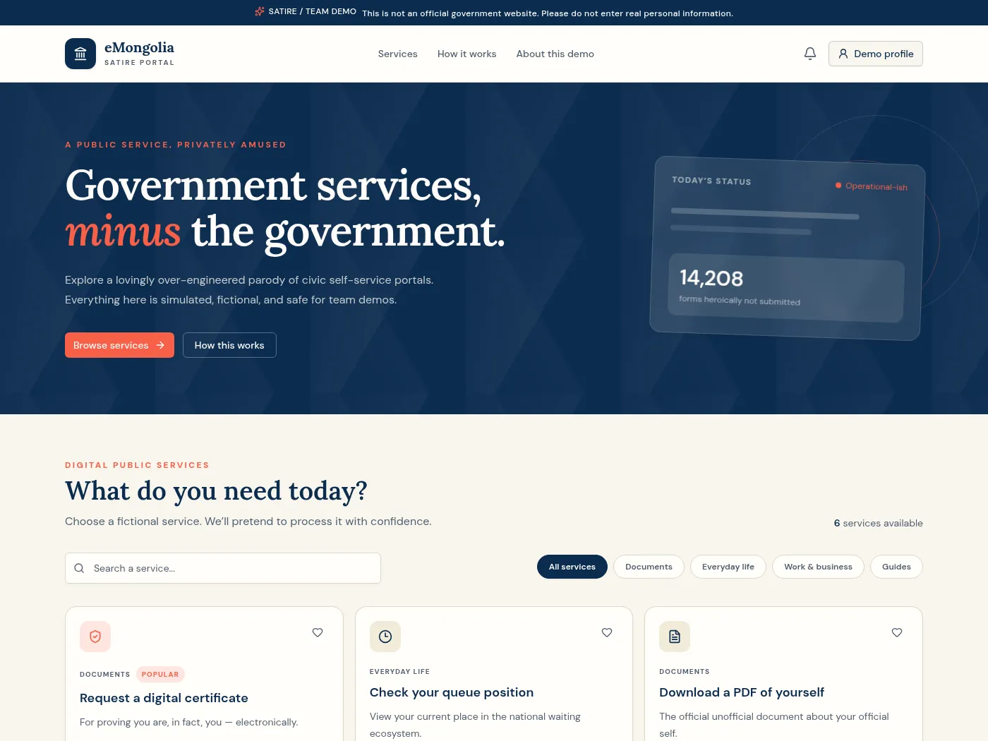 eMongolia Satire Portal