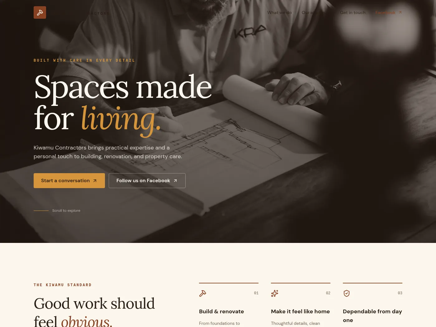 Kiwamu Contractors Web Portal