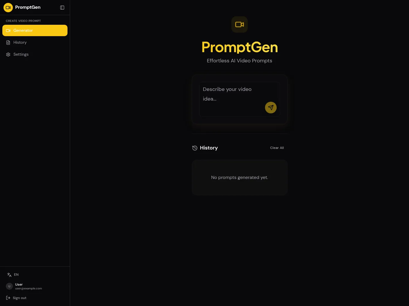 PromptGen AI Video Prompter