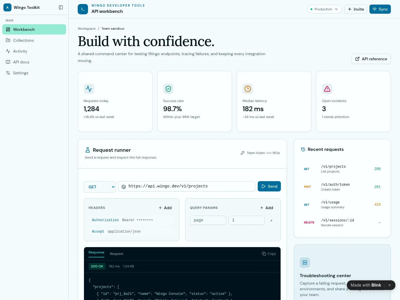 Wingo API Toolkit