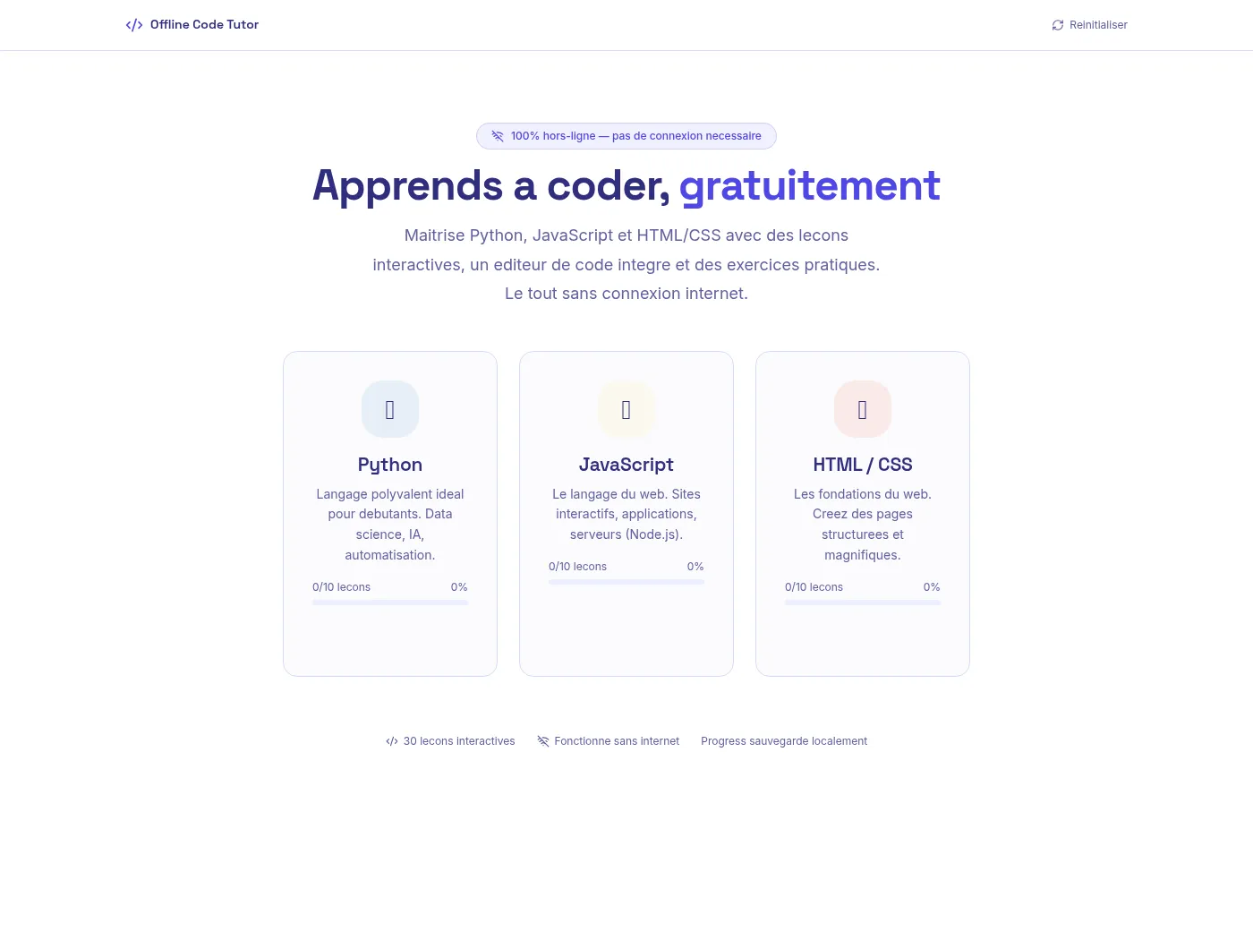 Offline Code Tutor