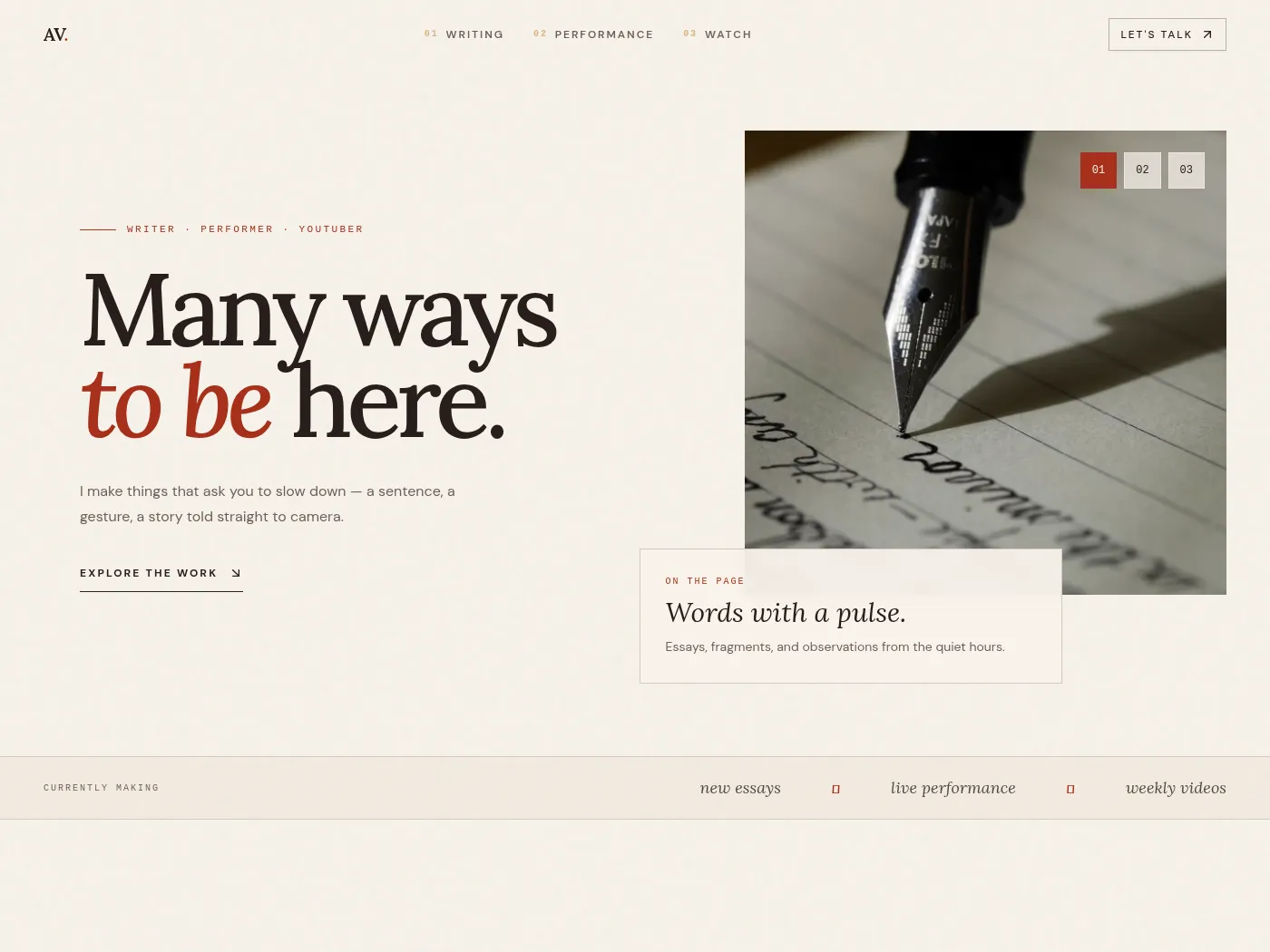 Talent Portfolio Hub