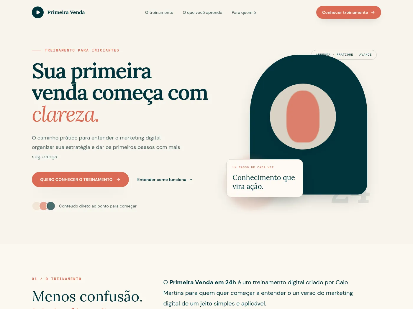 Primeira Venda Landing
