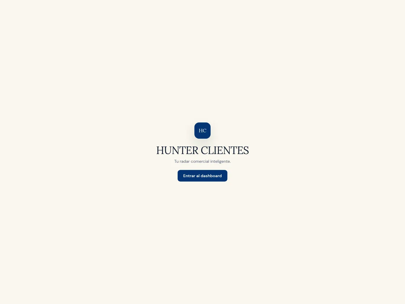 Hunter Clientes CRM