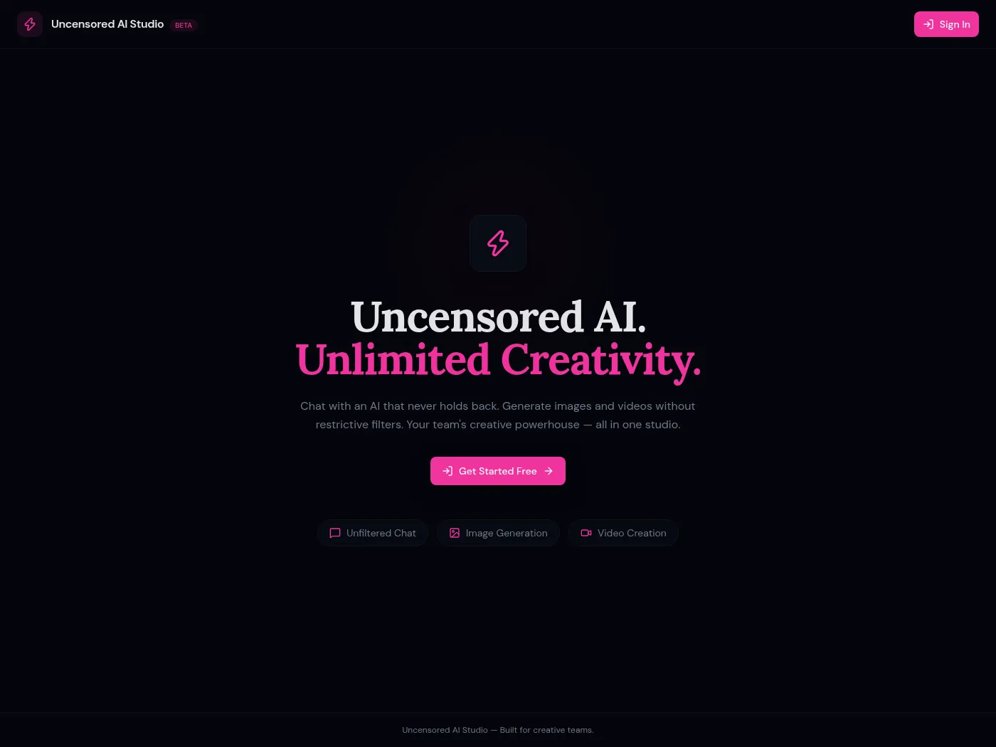Uncensored AI Studio