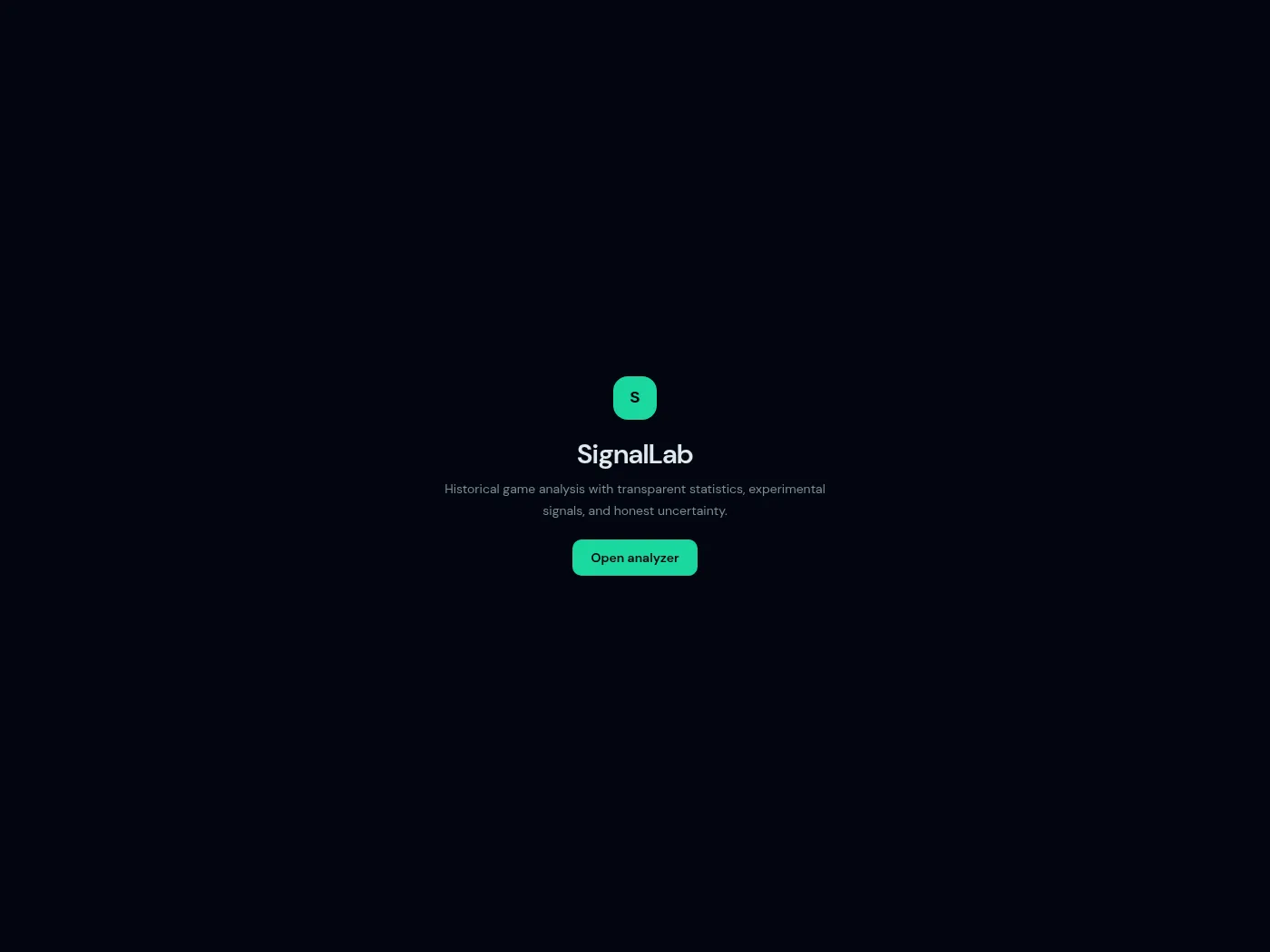 SignalLab Mobile Analyzer