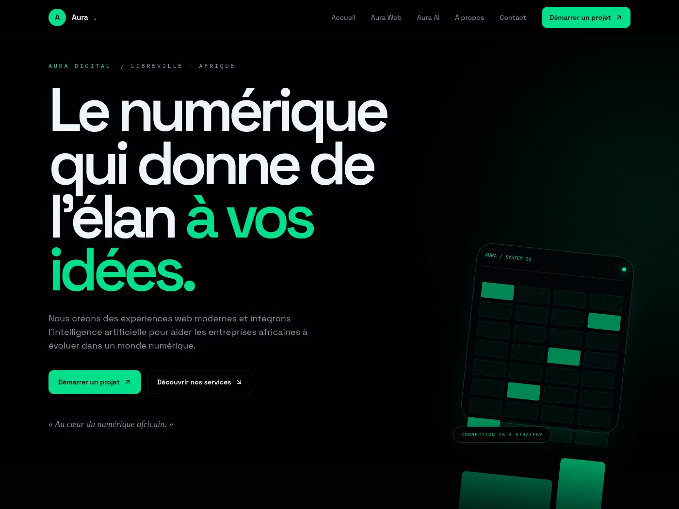 Aura Digital Web Experience