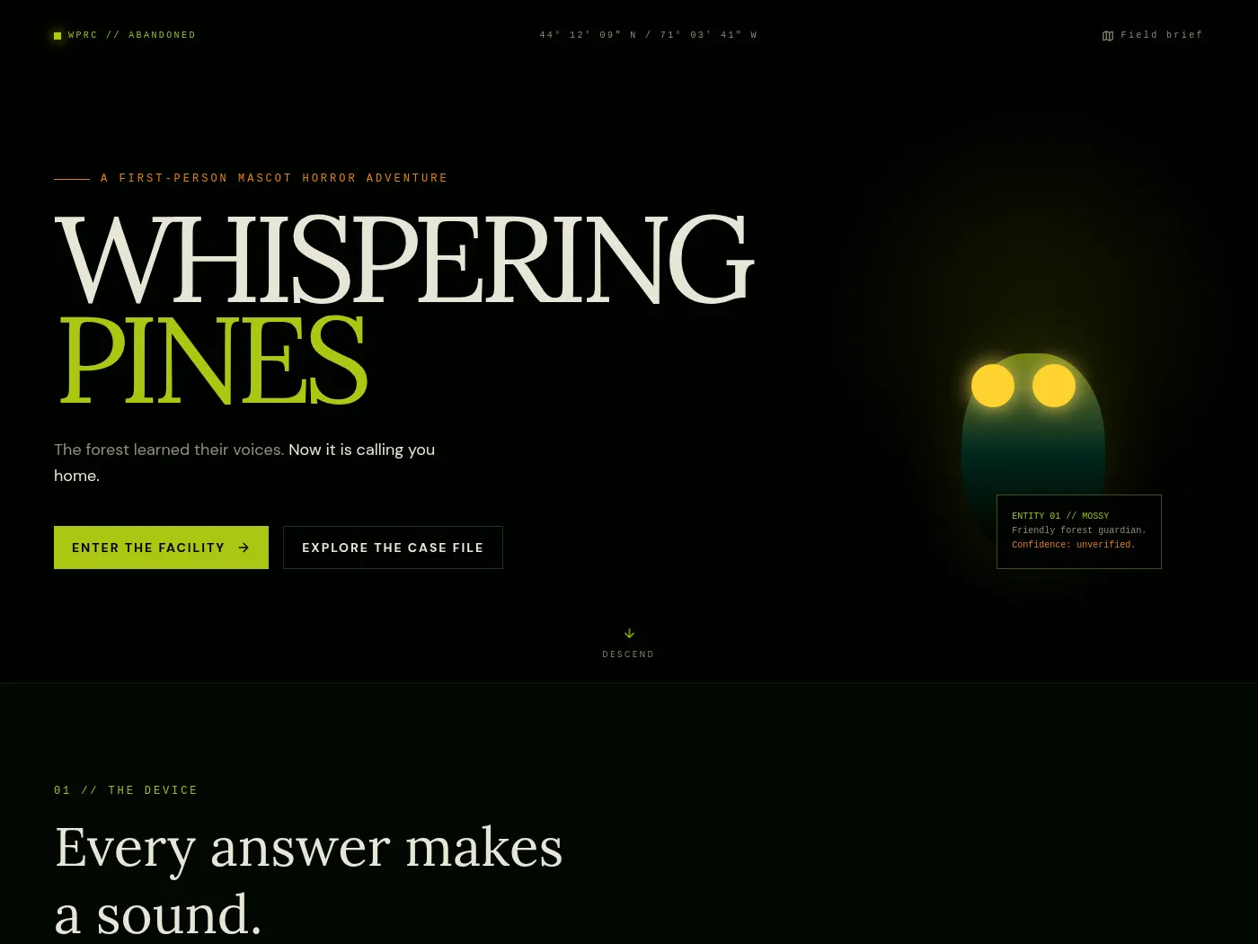 Whispering Pines Horror