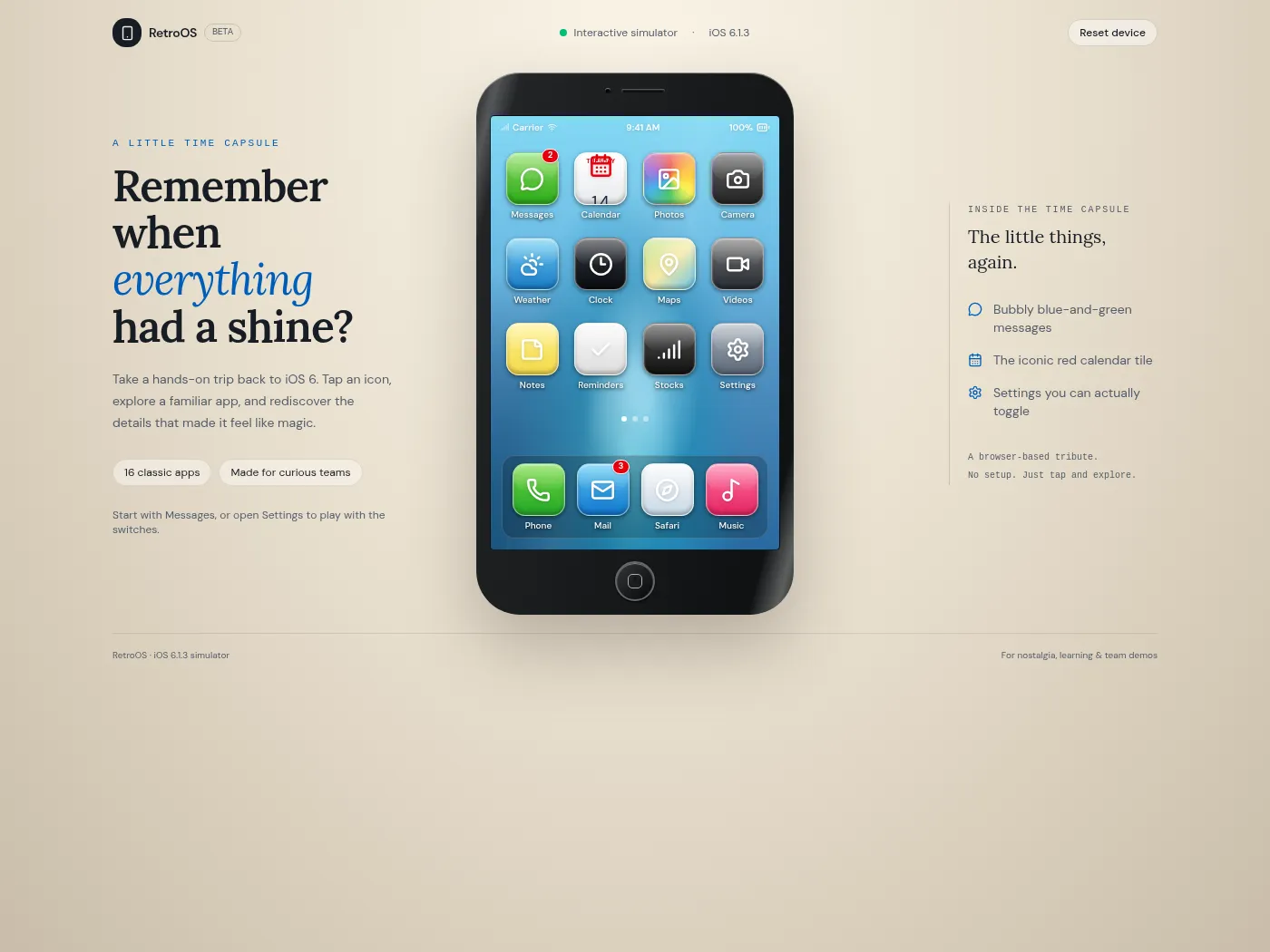 iOS 6 Web Simulator