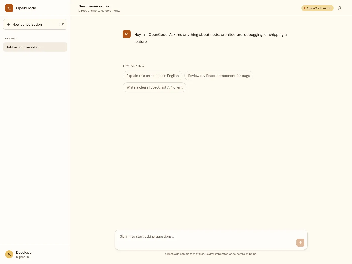 OpenCode AI Assistant