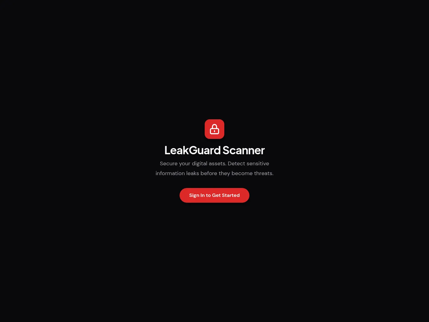 LeakGuard Scanner