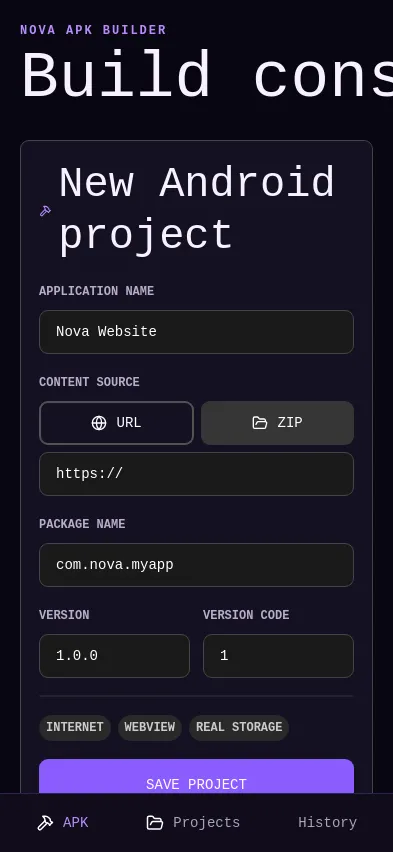 Nova APK Builder