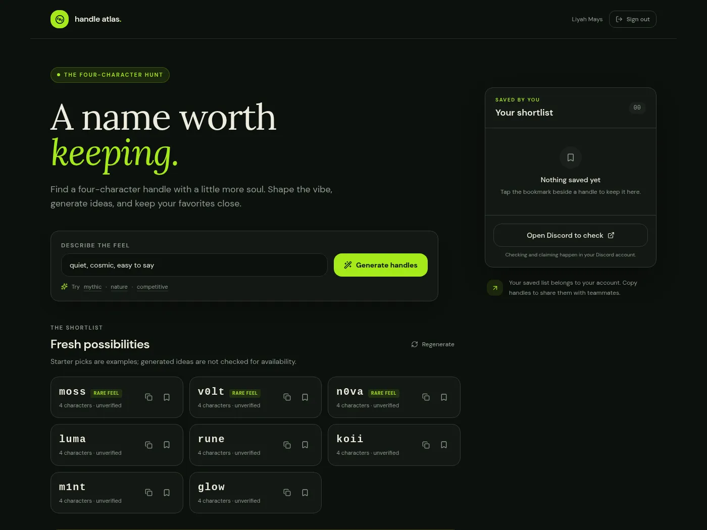 Discord Handle Hunter