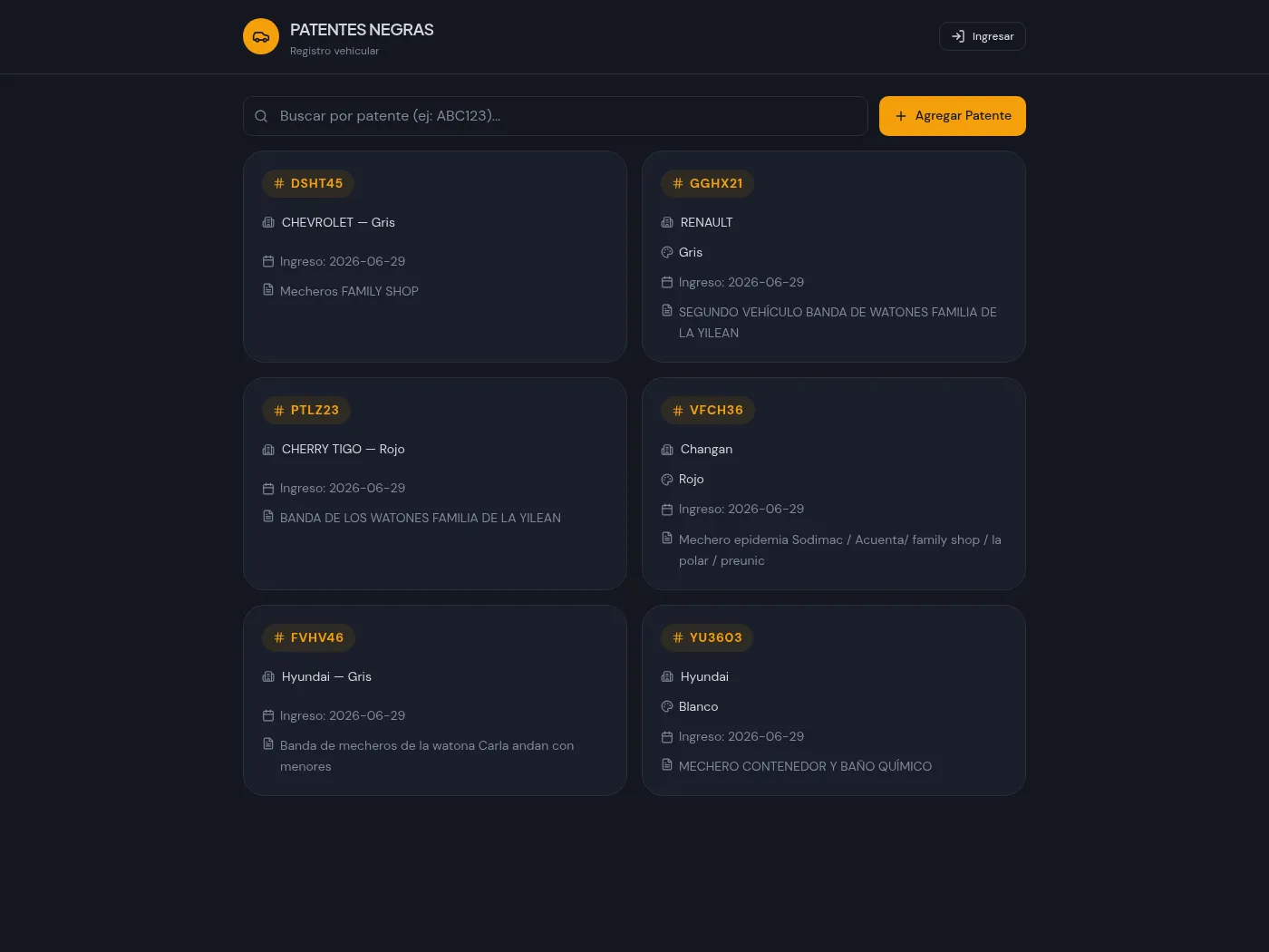 AutoPatente Finder