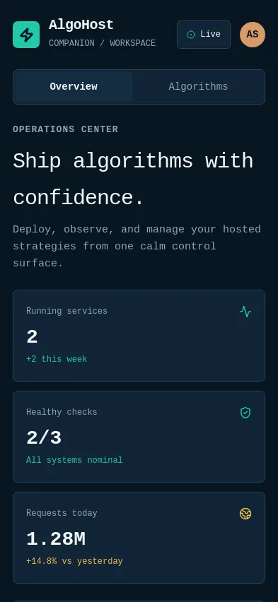AlgoHost Companion