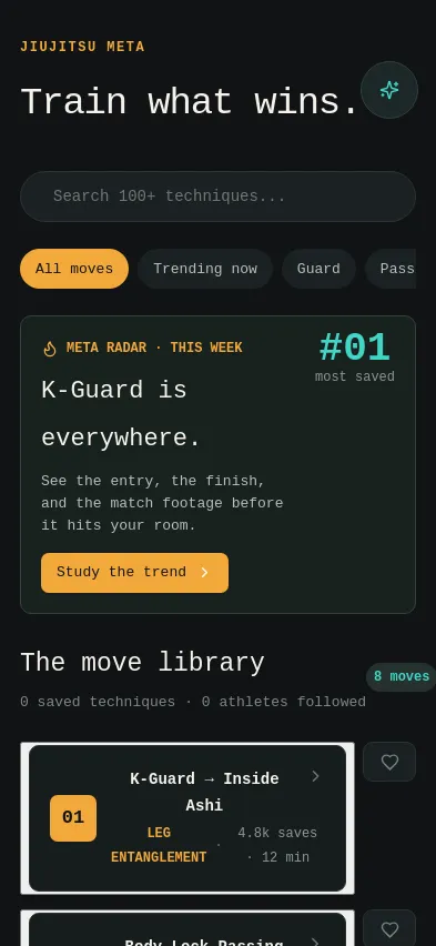 JiuJitsu Meta Moves