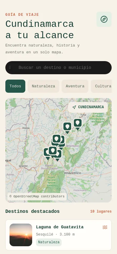 Cundinamarca Map Explorer