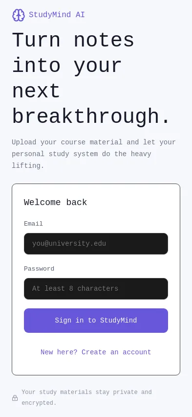 StudyMind AI Mobile