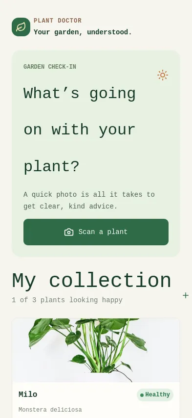 Plant Doctor AI App