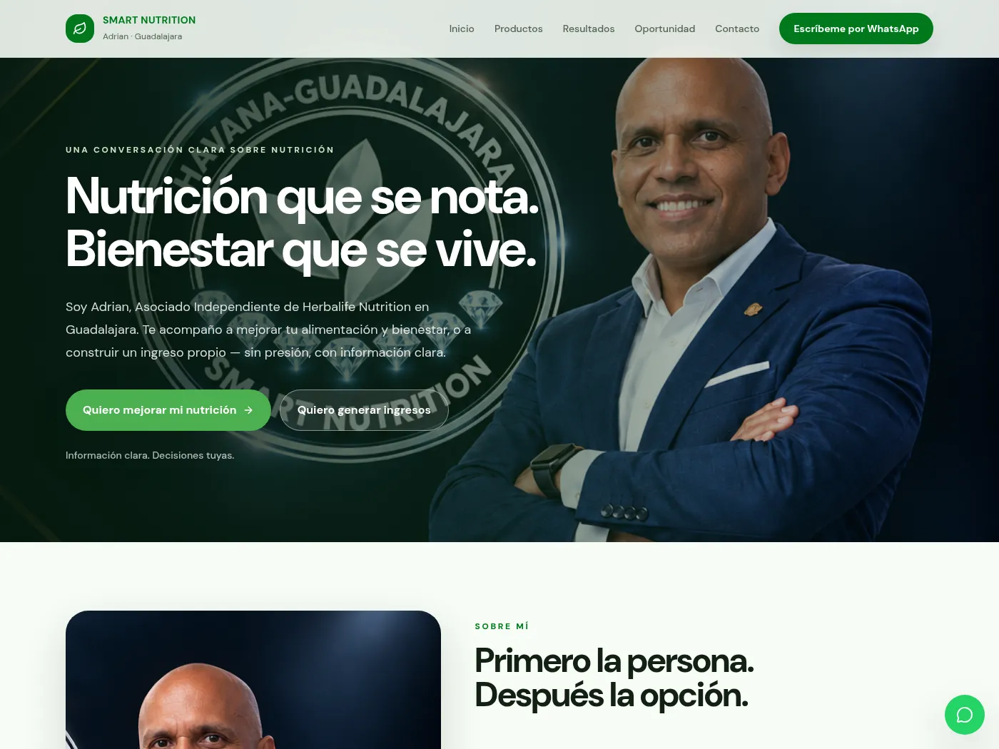 Smart Nutrition Landing Pro